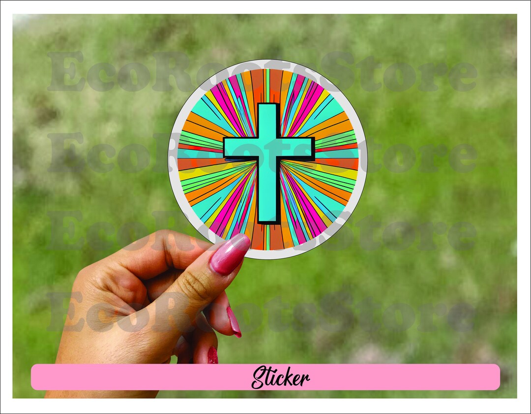 Cross Sticker New Logo Vinyl Decal Laptop Sticker Window - Etsy