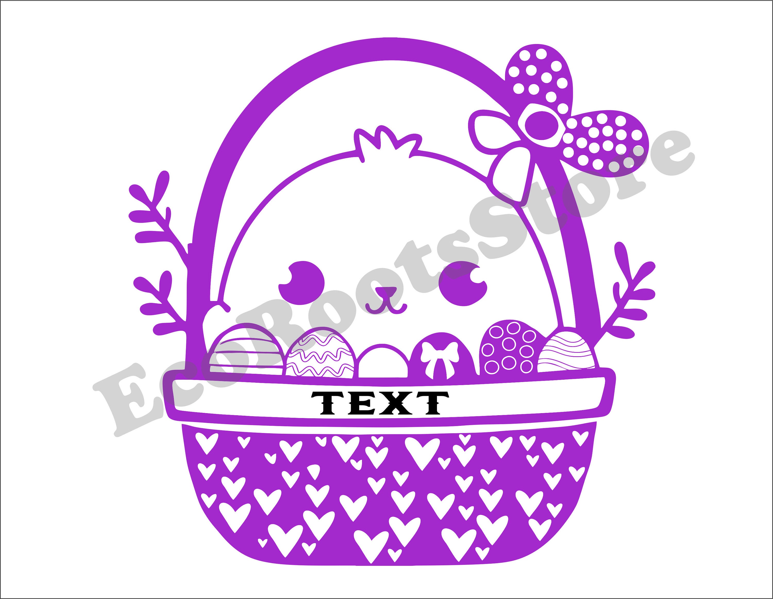 Basket SVG Cut File Digital Download EPS PNG Pdf Dxf - Etsy