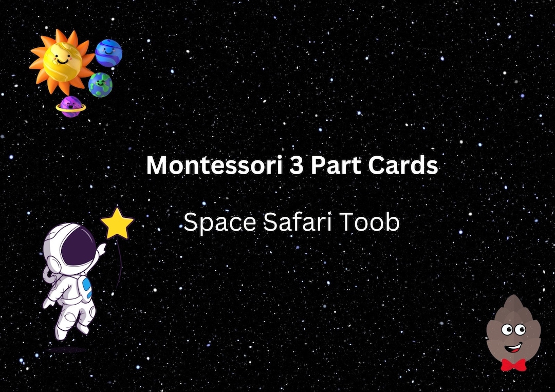 Space Toob Safari LTD - Montessori 3 Part Flash Cards - Printable at ...