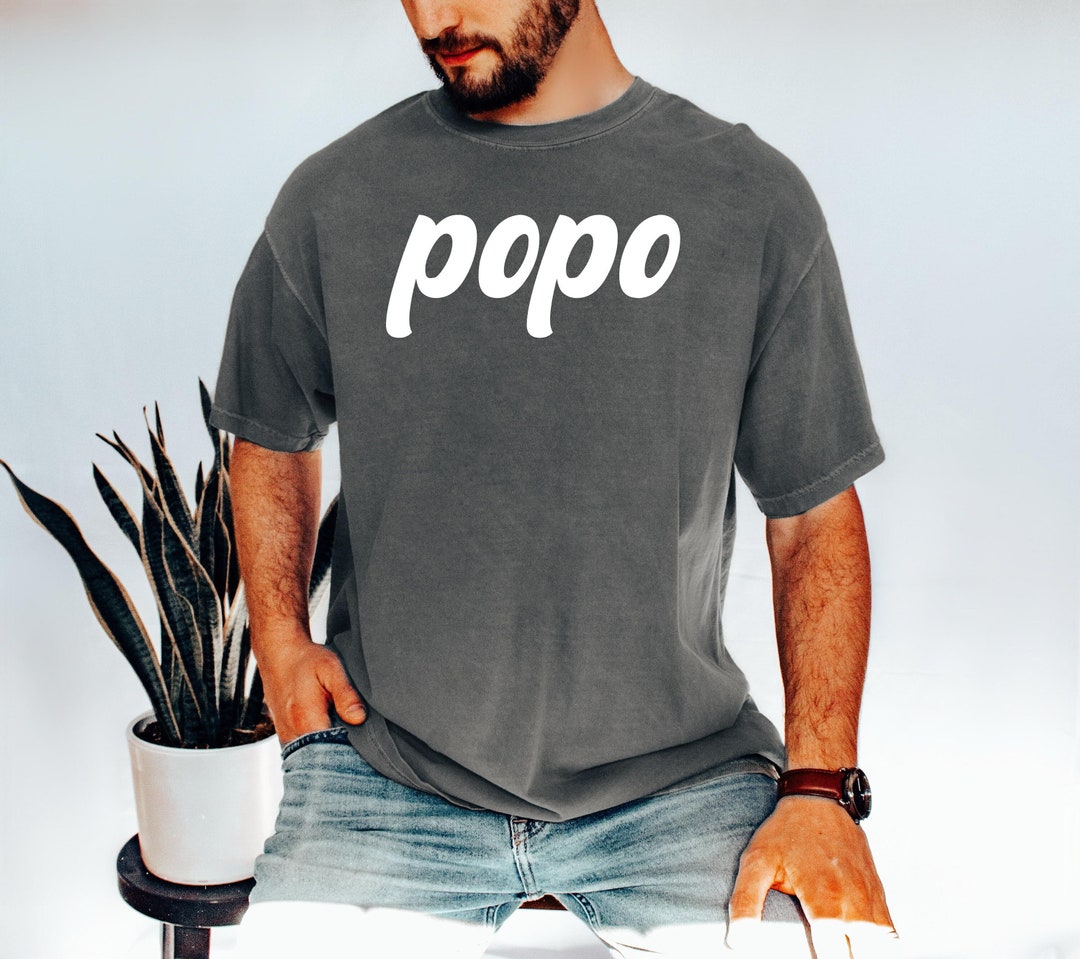 Comfort Colors Popo T-shirt, Retro Pop Tee Shirt, Gift for Popo, Custom ...