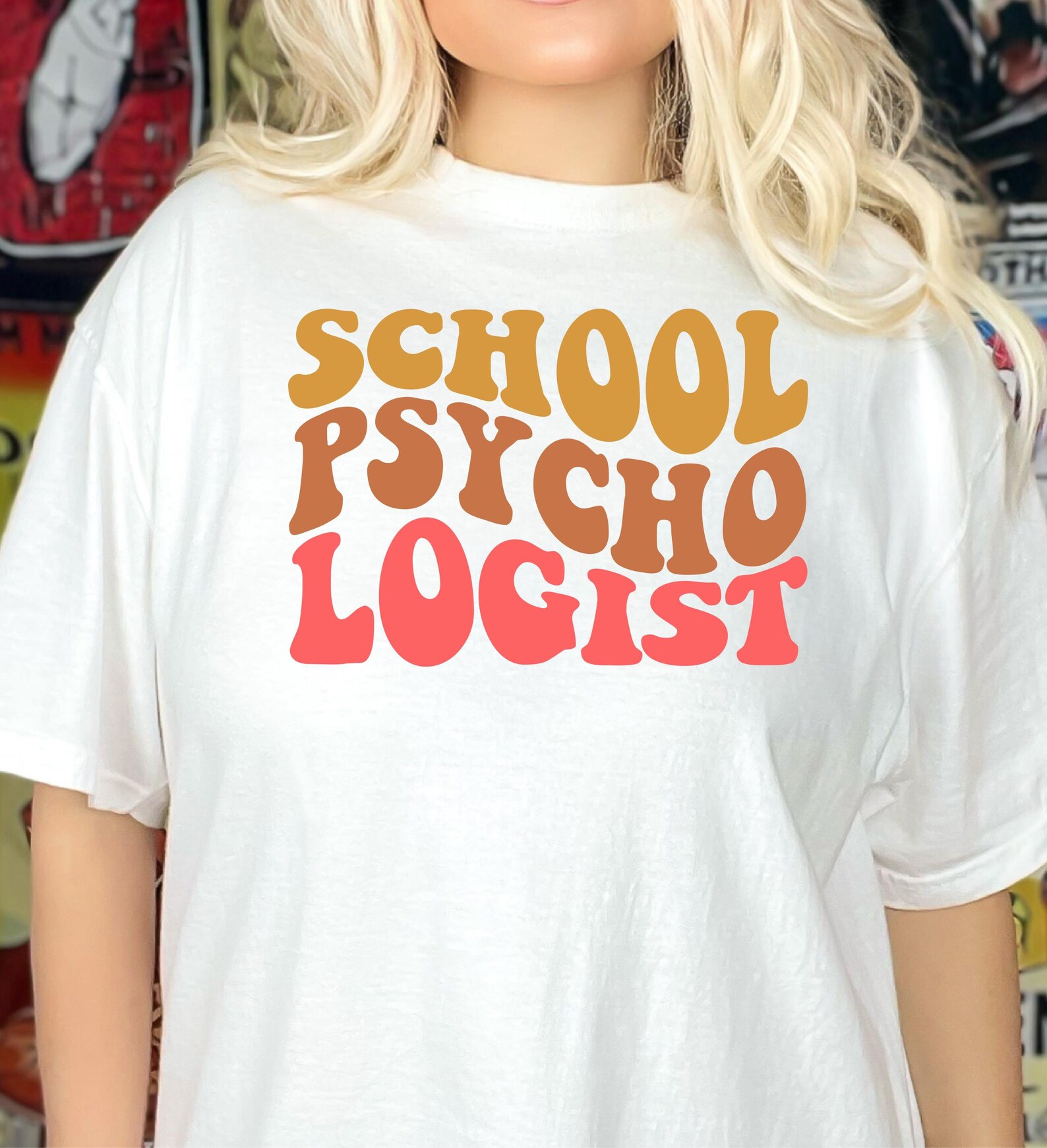 Comfort Colors School Psychologist Shirt, School Psych Tee, Teacher T ...