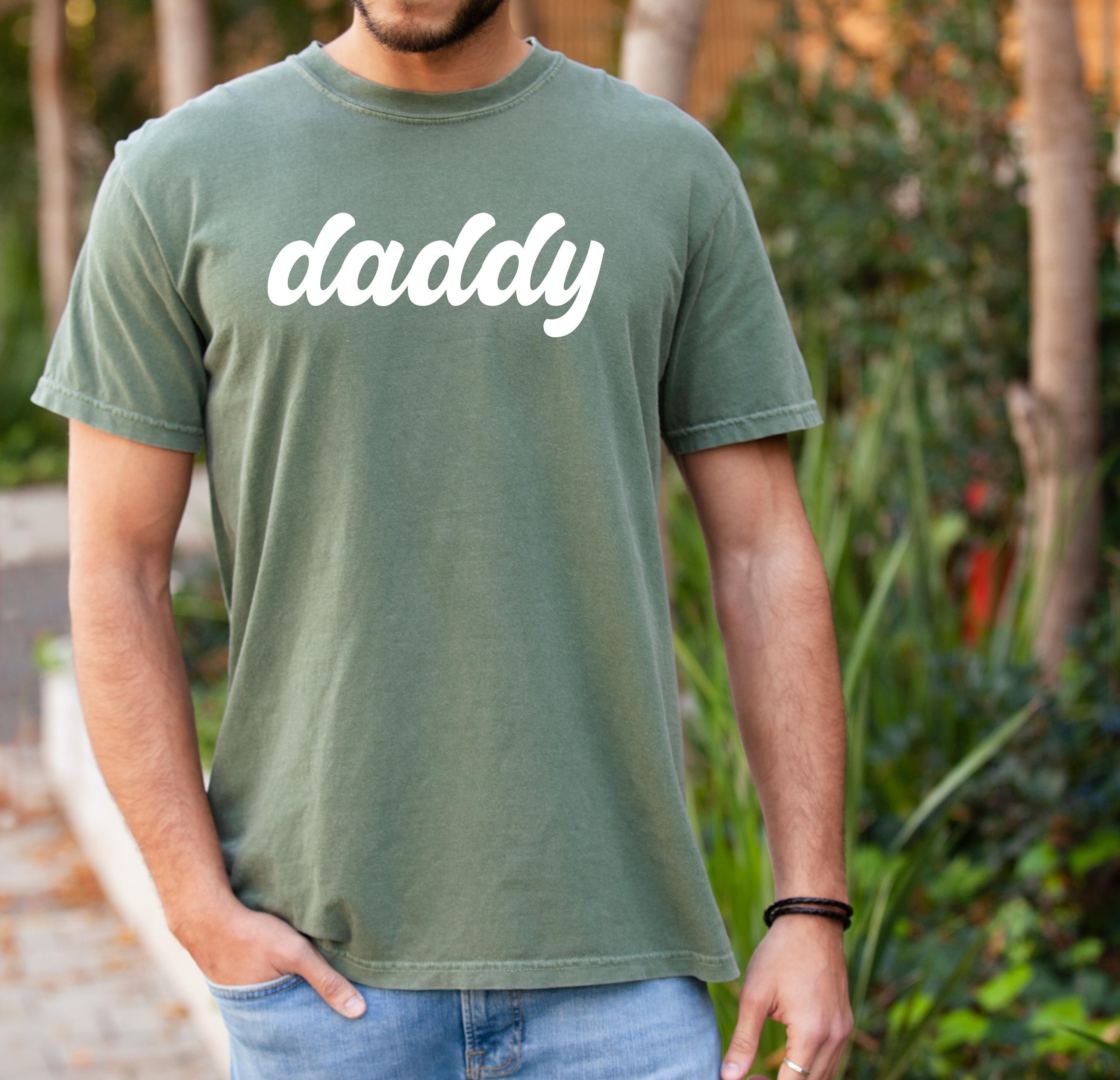 Comfort Colors Daddy T-shirt, Custom Retro Daddy T-shirt, Personalized ...
