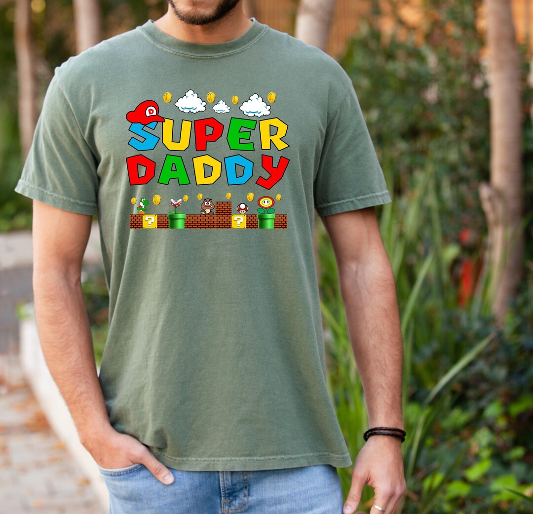 Comfort Colors Super Daddy T-shirt, Funny Daddy Shirt, Father's Day T ...