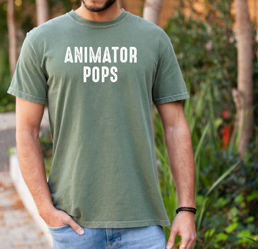 Comfort Colors Animator Pops T-shirt, Animator Grandpa Shirt, Retro ...