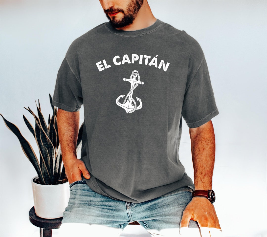 El Capitan Anchor Shirt, Comfort Colors Boating Tee - Etsy