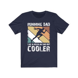 Running Dad Shirt, Like a Regular Dad but Cooler, Runner Tee, Sportsmen ...