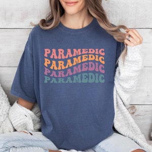 Comfort Colors Paramedic T-shirt, EMS Worker Tee, First Responder Shirt ...