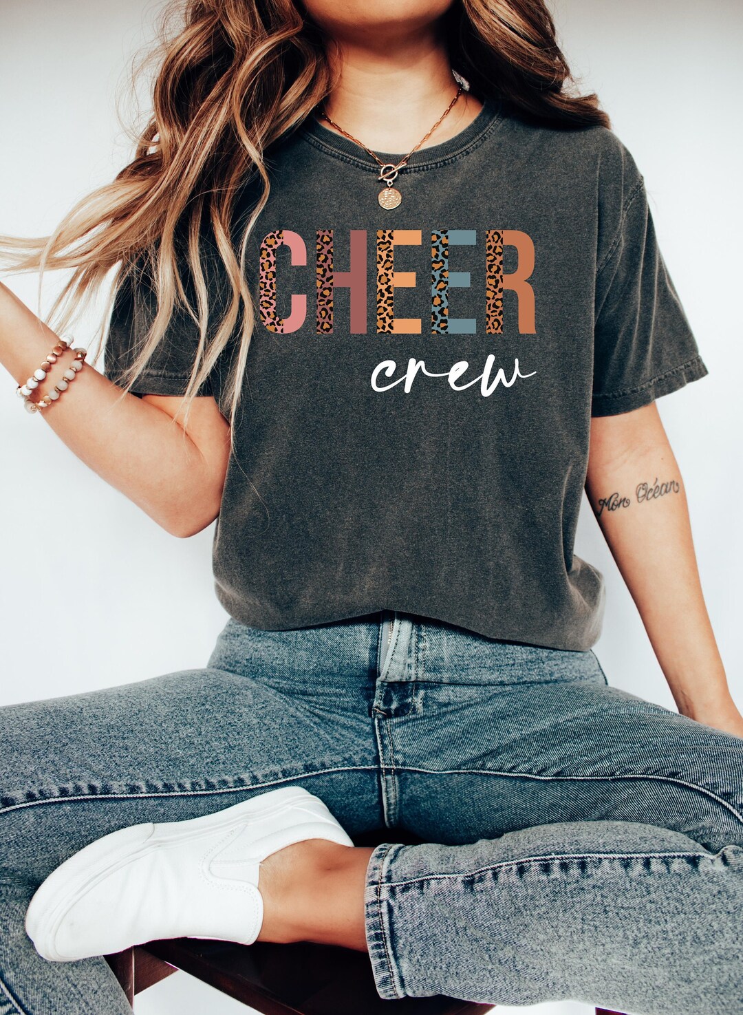 Comfort Colors Cheer Crew Shirt, Funny Cheer Squad Tee, Personalized ...