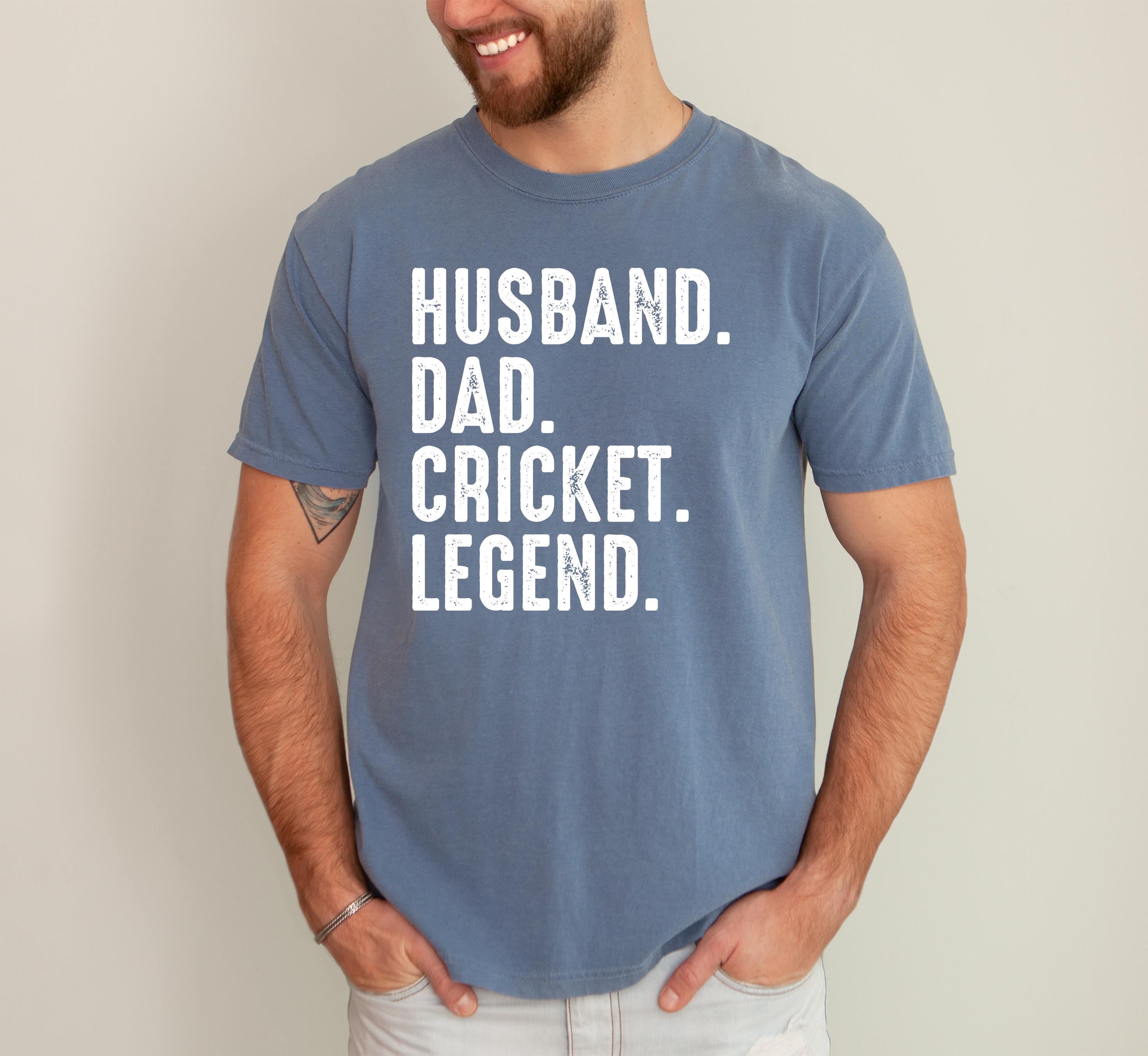 Comfort Colors Husband Dad Cricket Legend Shirt, Custom Cricket Dad Tee ...