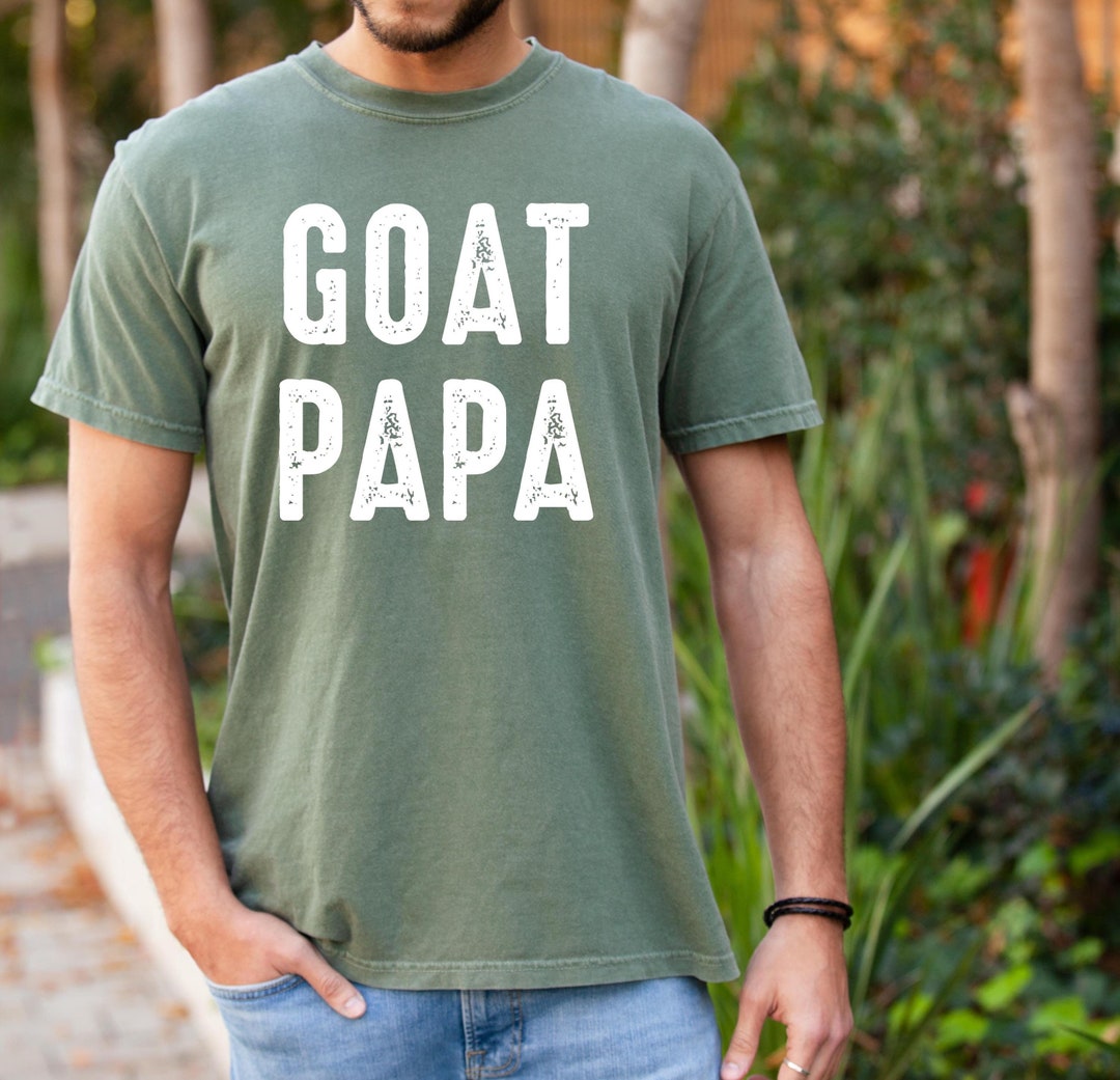 Comfort Colors Goat Papa T-shirt, Funny Grandpa Tee, Personalized ...