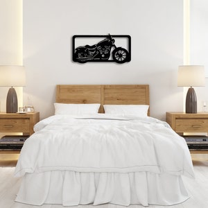 Motorbike Metal Art, Motorcycle Gift, Motorbike Wall Deco, Mancave Deco ...