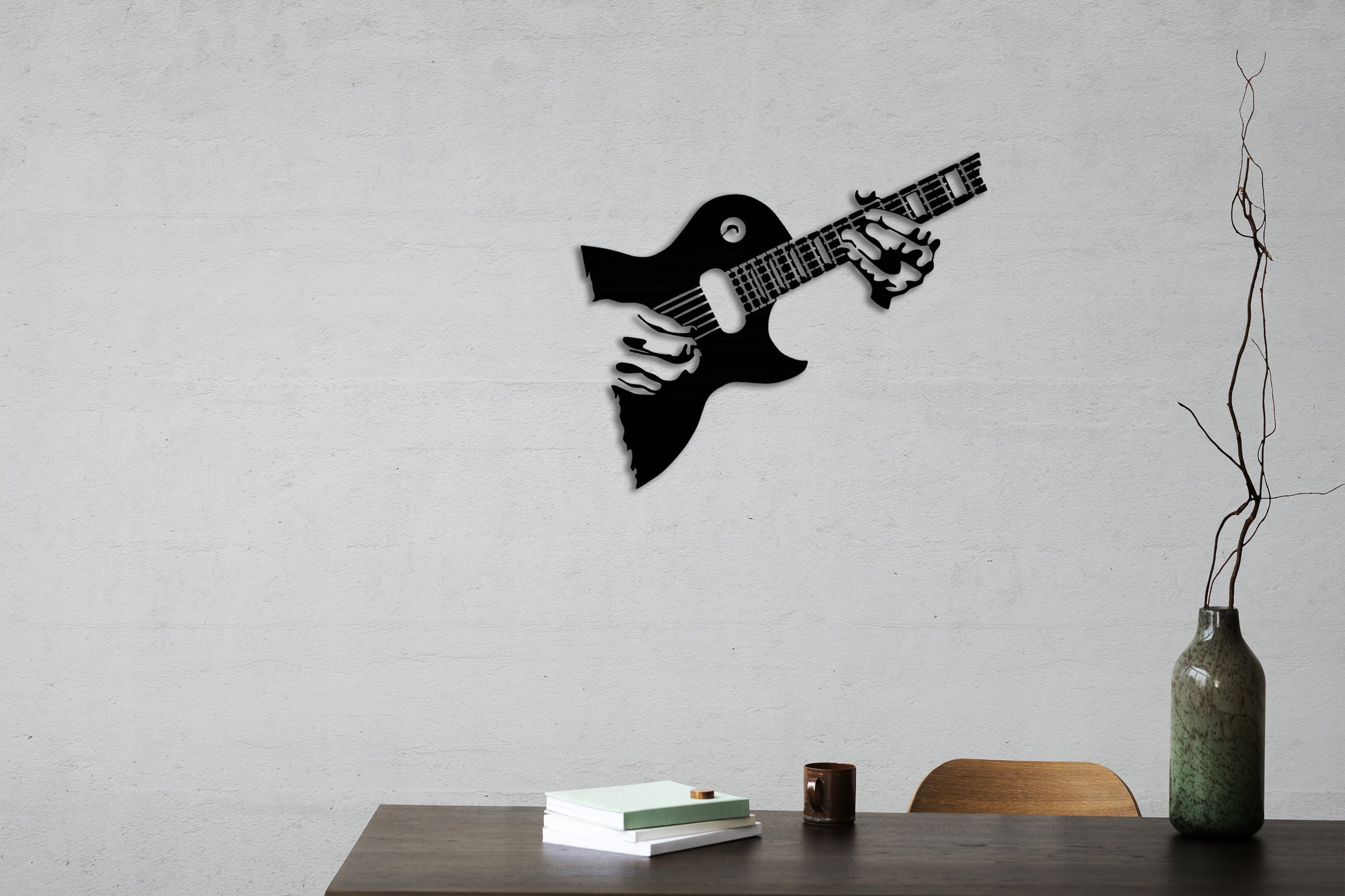 Guitar Metal Home Art, Guitar Metal Wall Decor, Gift for Musicians ...