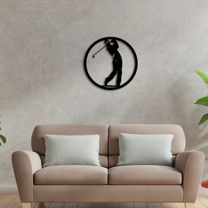 Golf Metal Wall Art, Golf Metal Art, Golfer Gift, Gift for Him, Golf ...