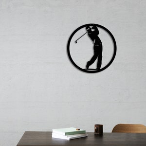 Golf Metal Wall Art, Golf Metal Art, Golfer Gift, Gift for Him, Golf ...