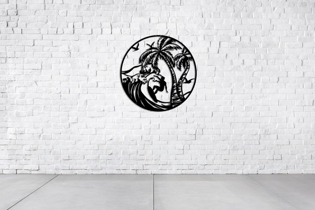 Surfer Metal Wall Art, Surfer Metal Art, Surfer Gift, Gift for Him ...