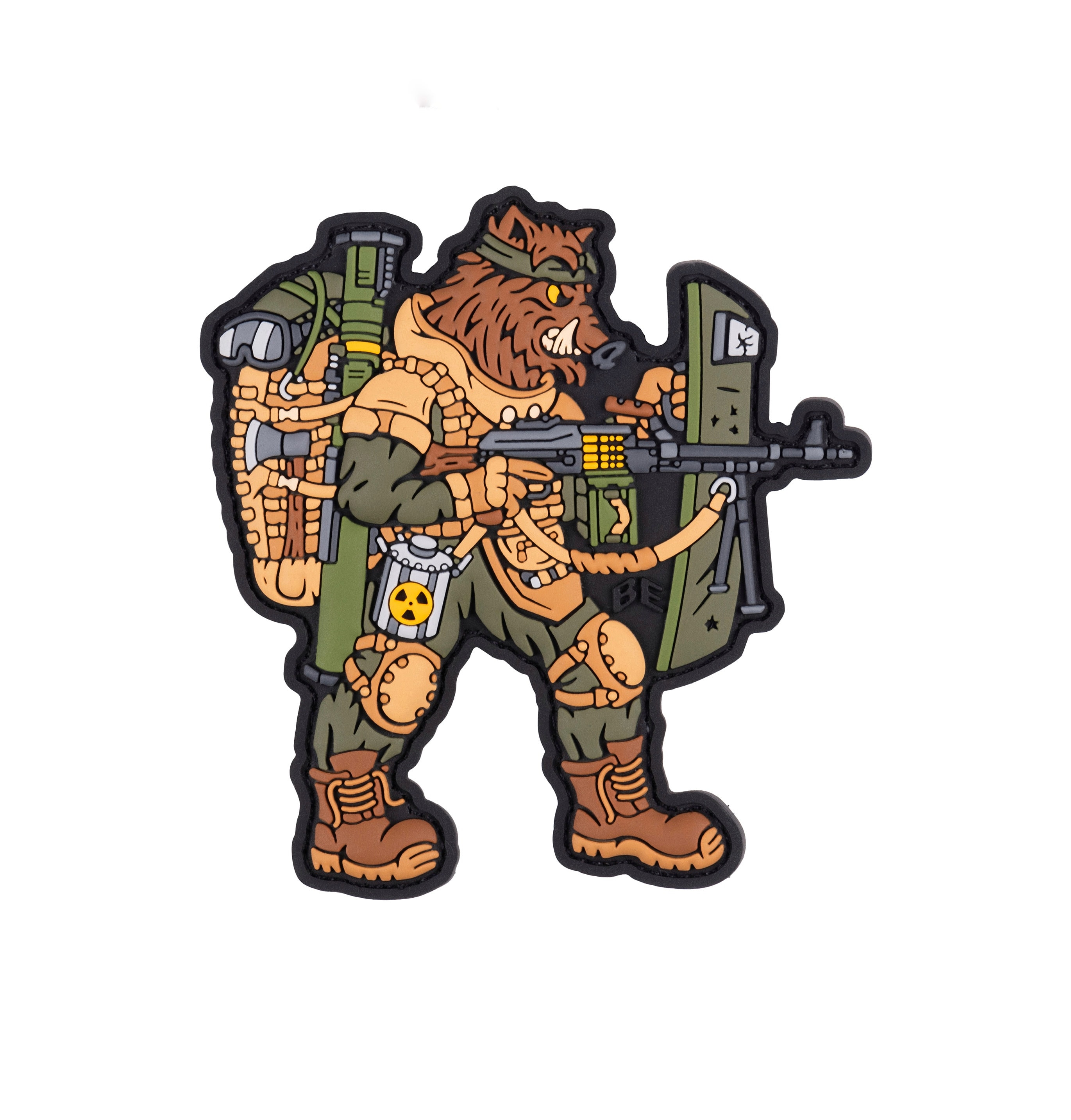 Boar Patch PVC, 3D, Chevron, Velcro Patch, Blue, Boar, Colored Patch ...