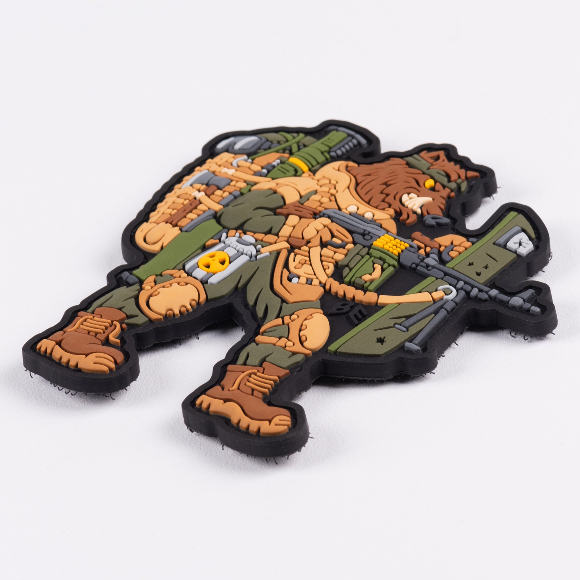 Boar Patch PVC, 3D, Chevron, Velcro Patch, Blue, Boar, Colored Patch ...