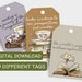 Printable Gift Tags for Book Gifts | Book Lover Gift Tags, Cottagecore ...