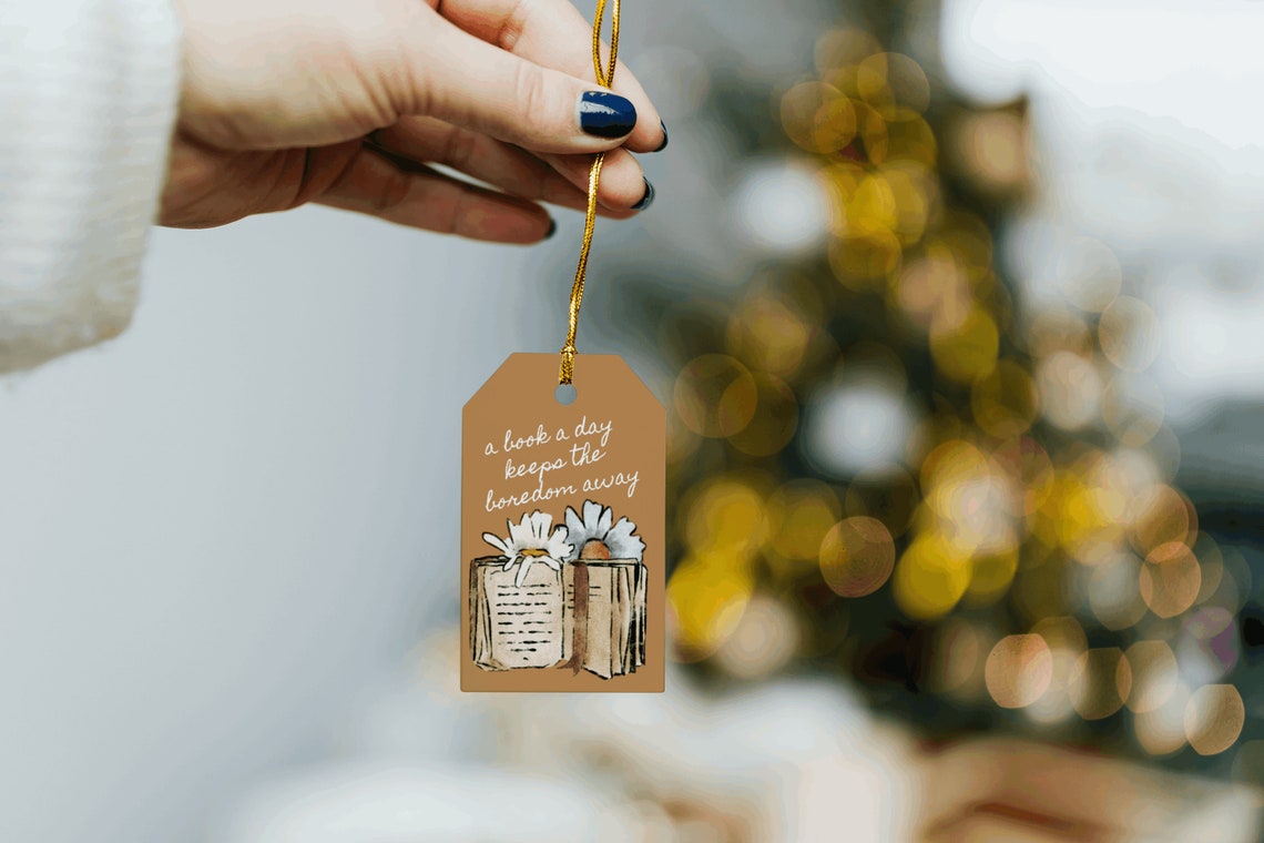 Printable Gift Tags for Book Gifts | Book Lover Gift Tags, Cottagecore ...