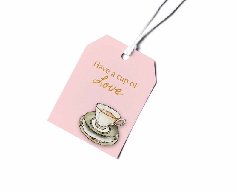 Printable Tea Gift Tag | Gift Tag for Tea Gifts, DIY Coffee or Tea Gift ...