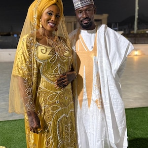 Luxury Gold Bridal Dirac Somali Wedding Dress - Etsy UK