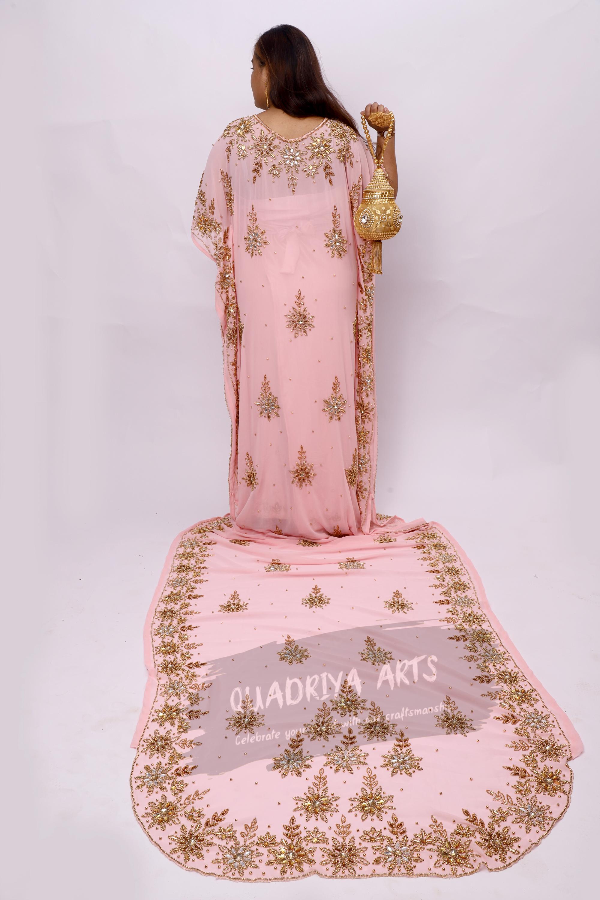 Pink Somali Dirac Dress Luxury Chiffon Wedding Dress - Etsy