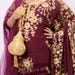 Burgundy Colour Luxury Handmade Chiffon Somali Dirac Dress Bridal & Party Wear Elegant Chiffon ...