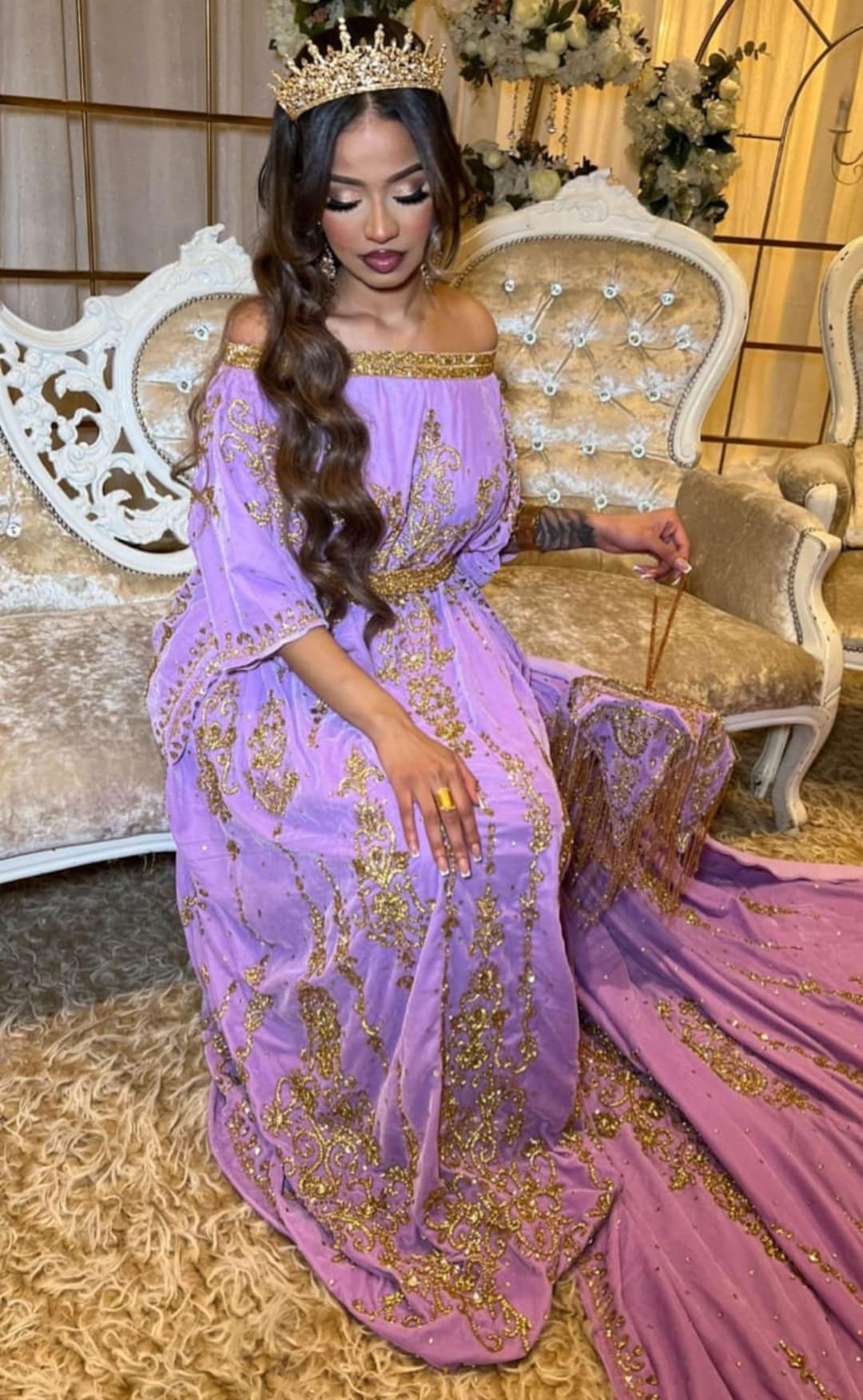 Bridal Dirac / Royal Family Dress / Arabic Party Wear/ Somali - Etsy