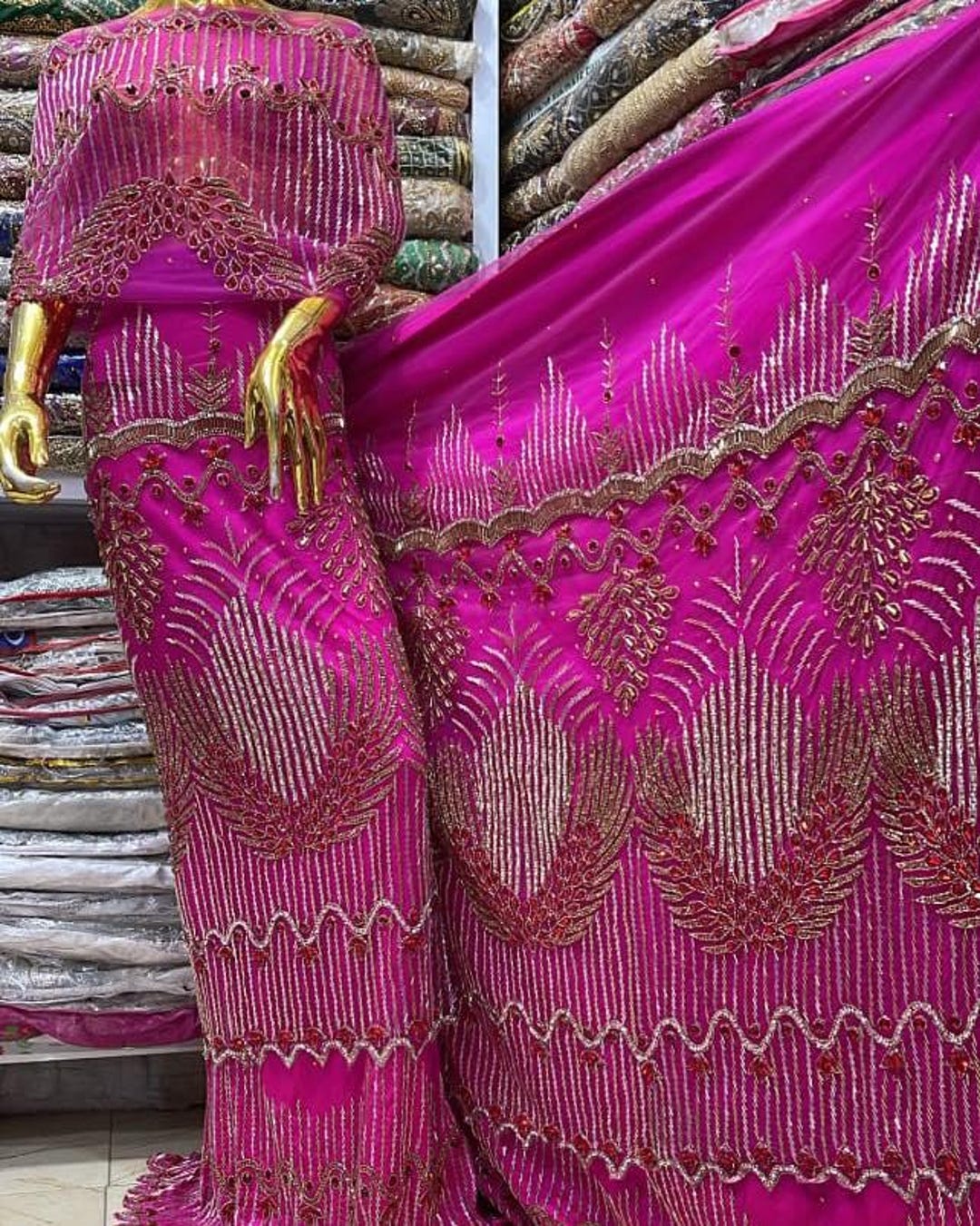 Nigerian George Fabrics High Quality George African Fabric French ...