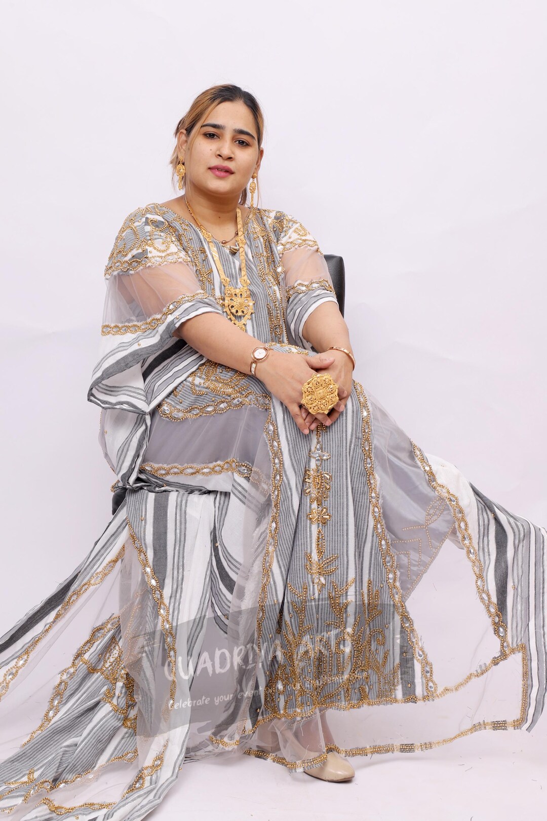 Grey Colour Somali Dirac Dress Modest Wedding Engagement Dress for ...