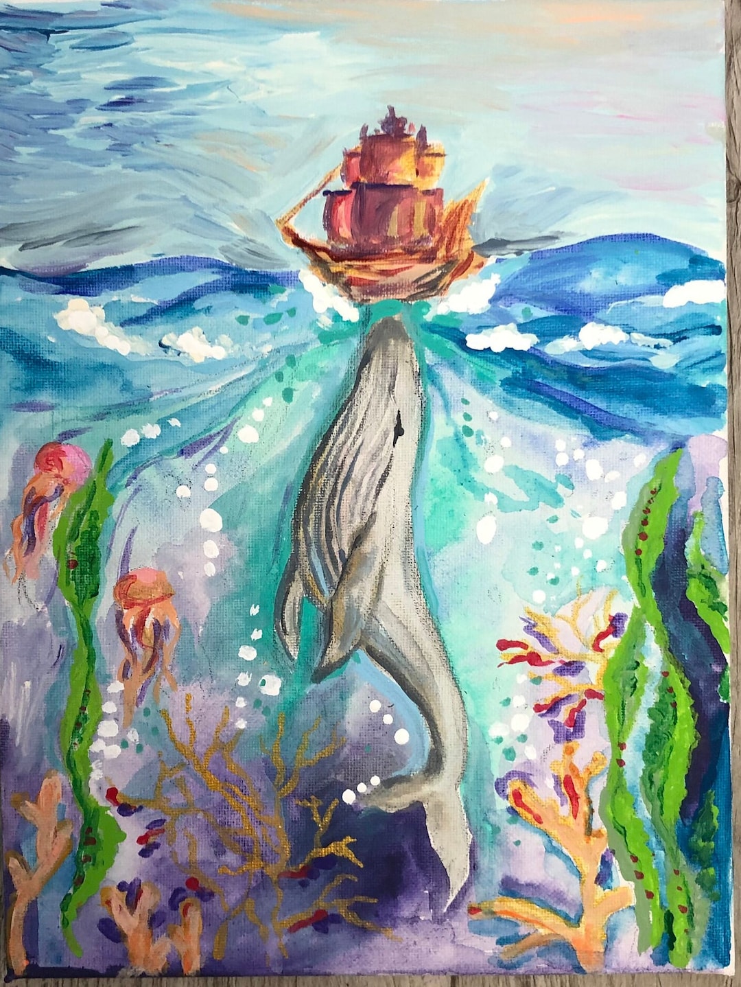 Deep Sea Wonders Painting - Etsy