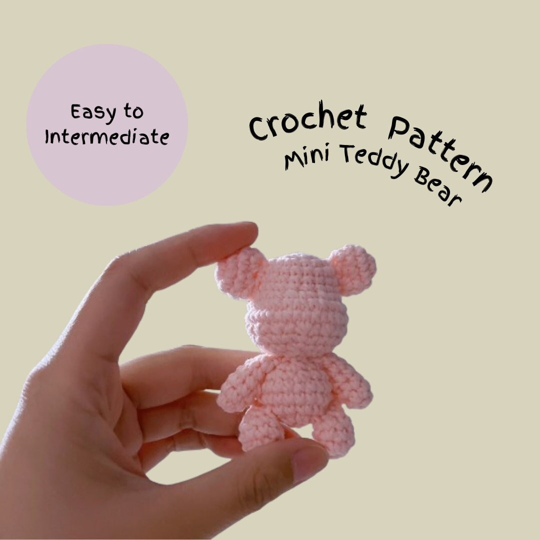 Mini Teddy Bear Crochet Pattern, PDF Pattern, Cute Little Bear Pattern ...