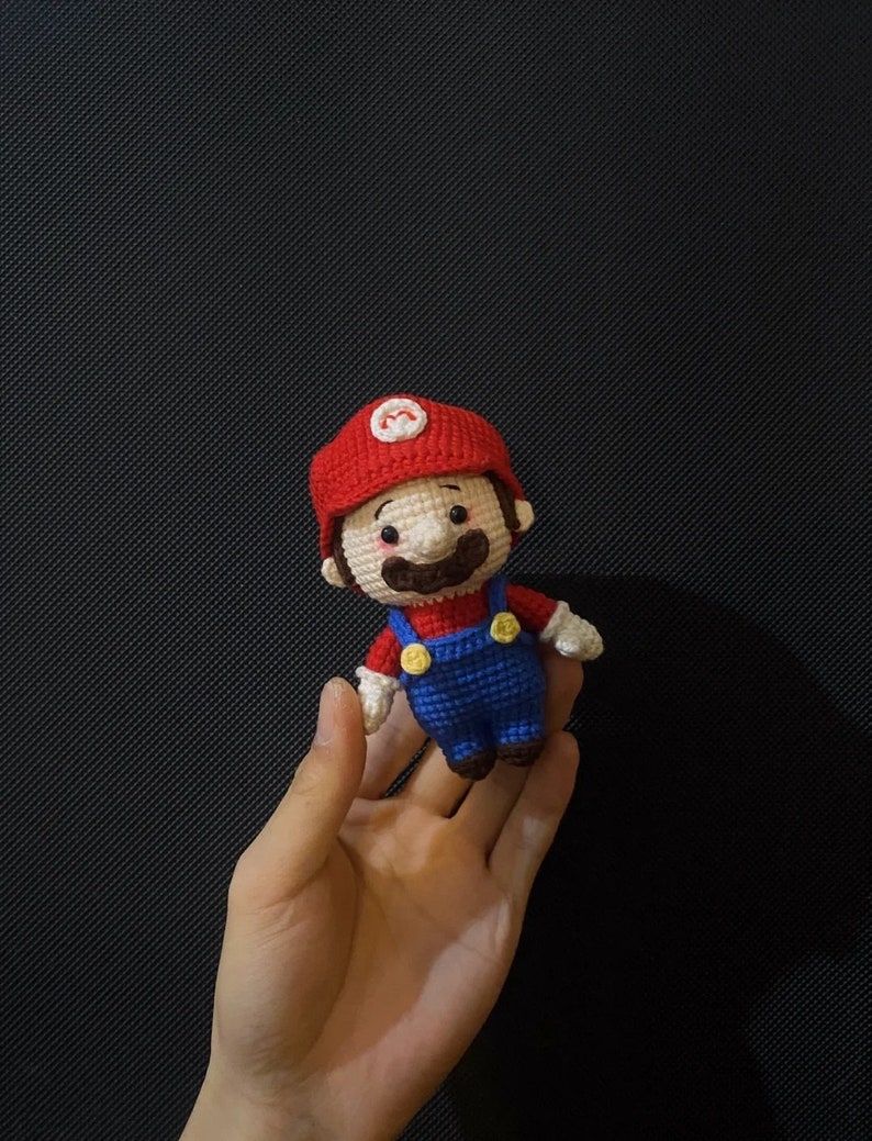 Little Mario Crochet Pattern, PDF Pattern, Super Mario With Red Cap ...