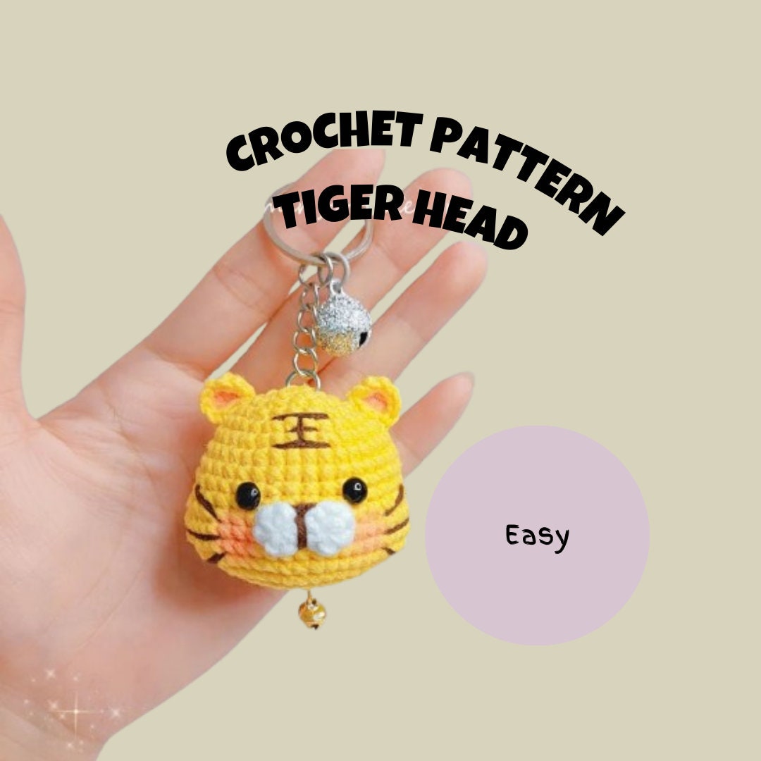 Tiger Crochet Pattern Easy Tiger Head Amigurumi Pattern Animal Crochet ...