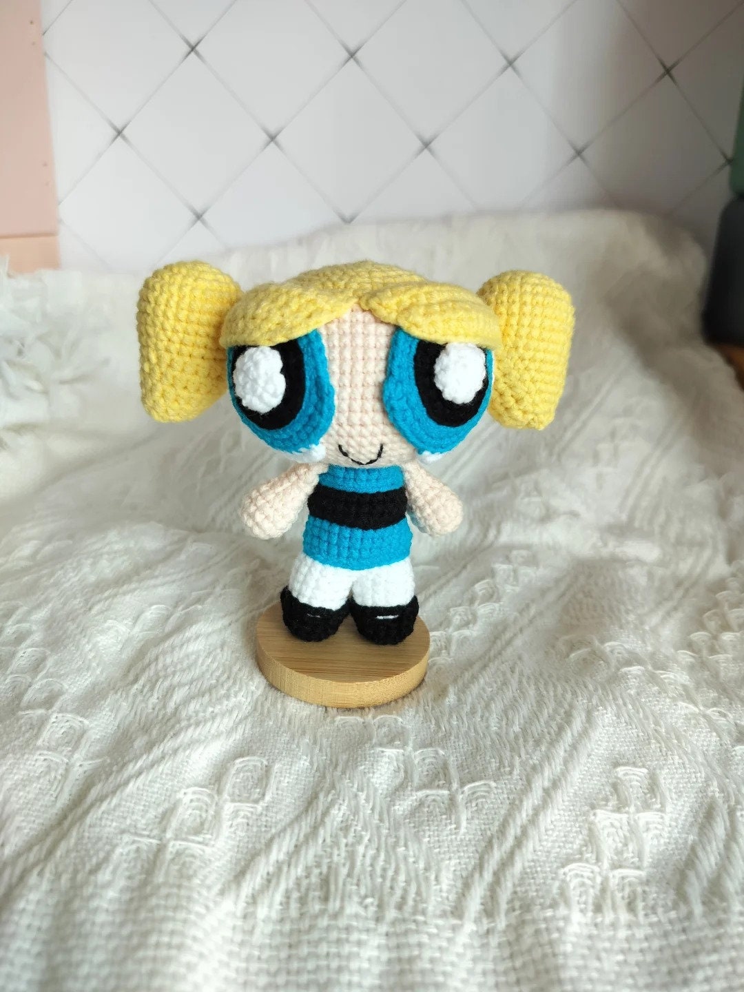 Powerpuff Girl Bubbles Inspired Crochet Pattern Superpower Girls ...
