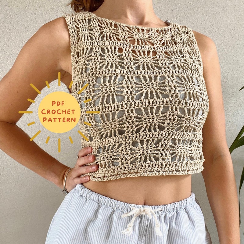 Tank Top Crochet Pattern - Etsy