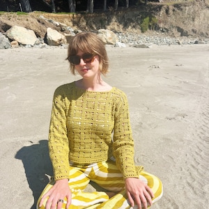 Sunny Side up Sweater/ Crochet Summer Patterns/ Easy Beginner Tutorial ...