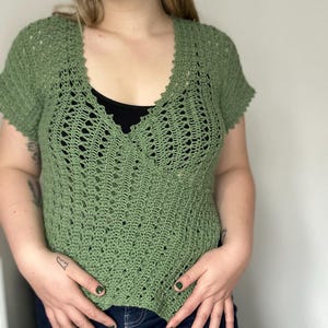 Rosa Wrap Top Crochet Pattern/ Crochet Pattern by Juuulmakes/ Crochet ...