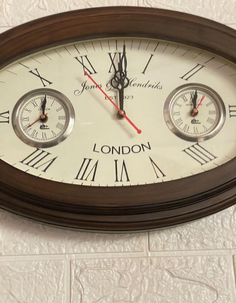 Antique Wooden Wall Clock for Home Office Livingroom Bedroom Kitchen ...