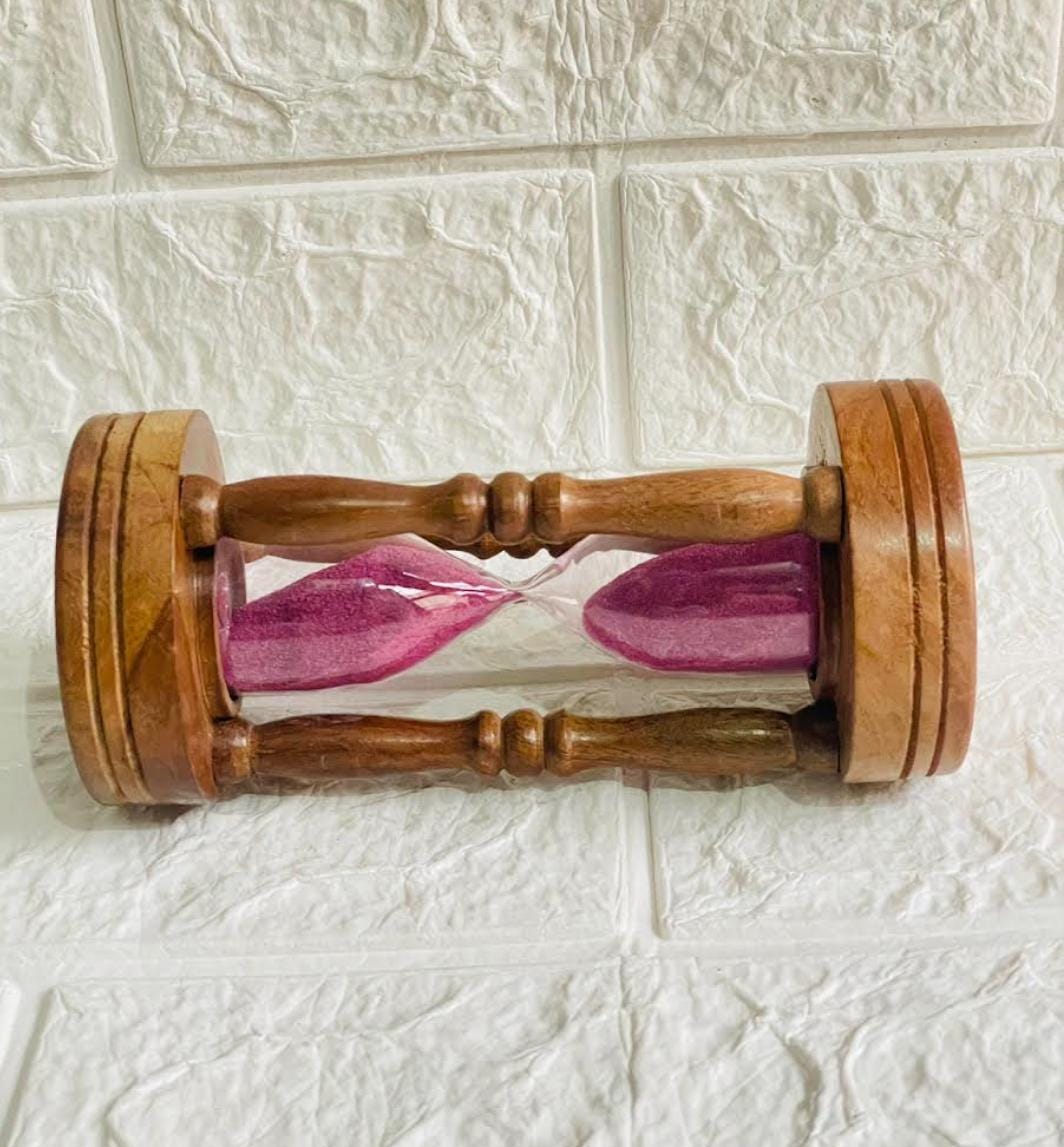 Nautical Wooden Sand Timer Handmade Home Office Decor Items Size 6 Inch ...