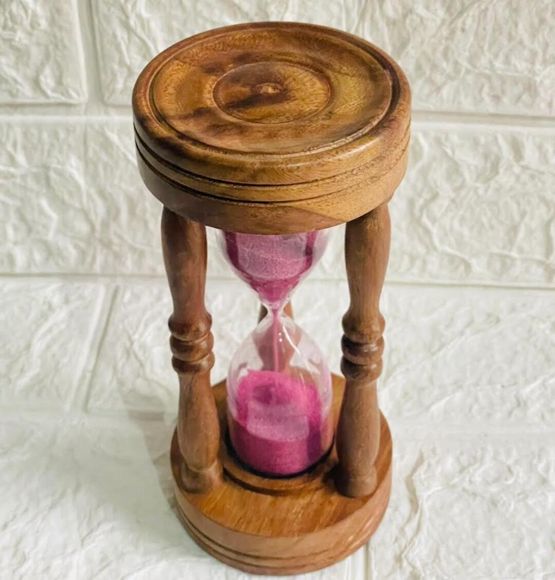 Nautical Wooden Sand Timer Handmade Home Office Decor Items Size 6 Inch ...