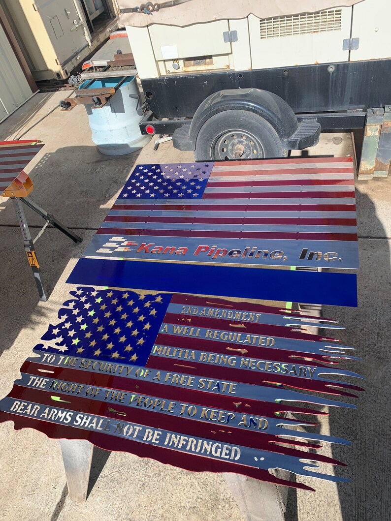 Metal American Flag - Etsy