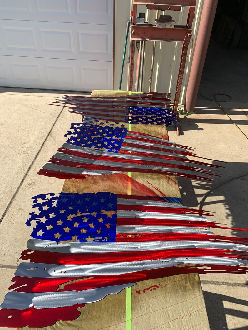 Metal American Flag - Etsy