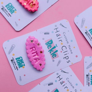 Little Girls Hair Accessories Personalized Hair Clip Custom Hair Clip ...