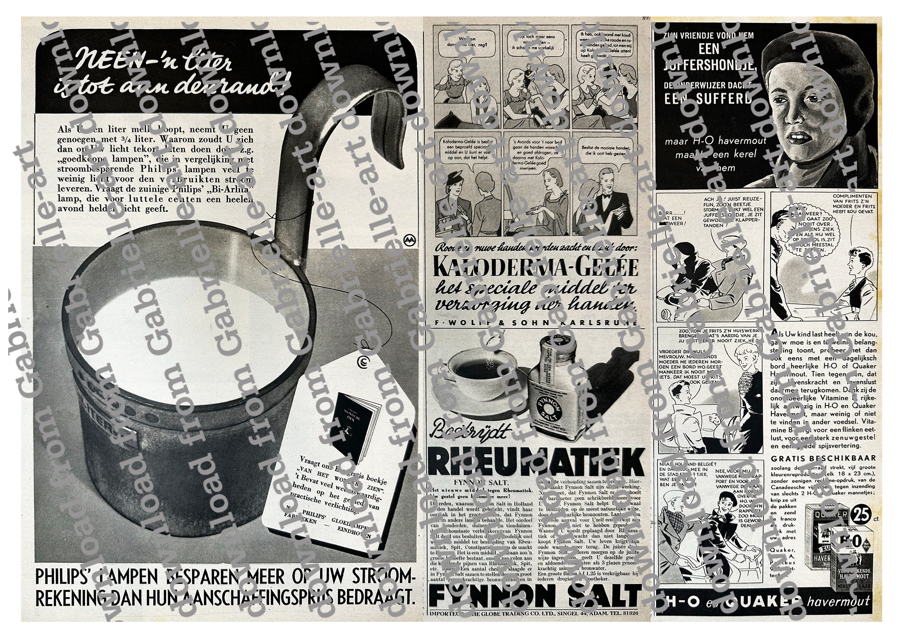 Printable Vintage Ad Collage – 4-page Cut-out Set (1930s–1950s) - Etsy