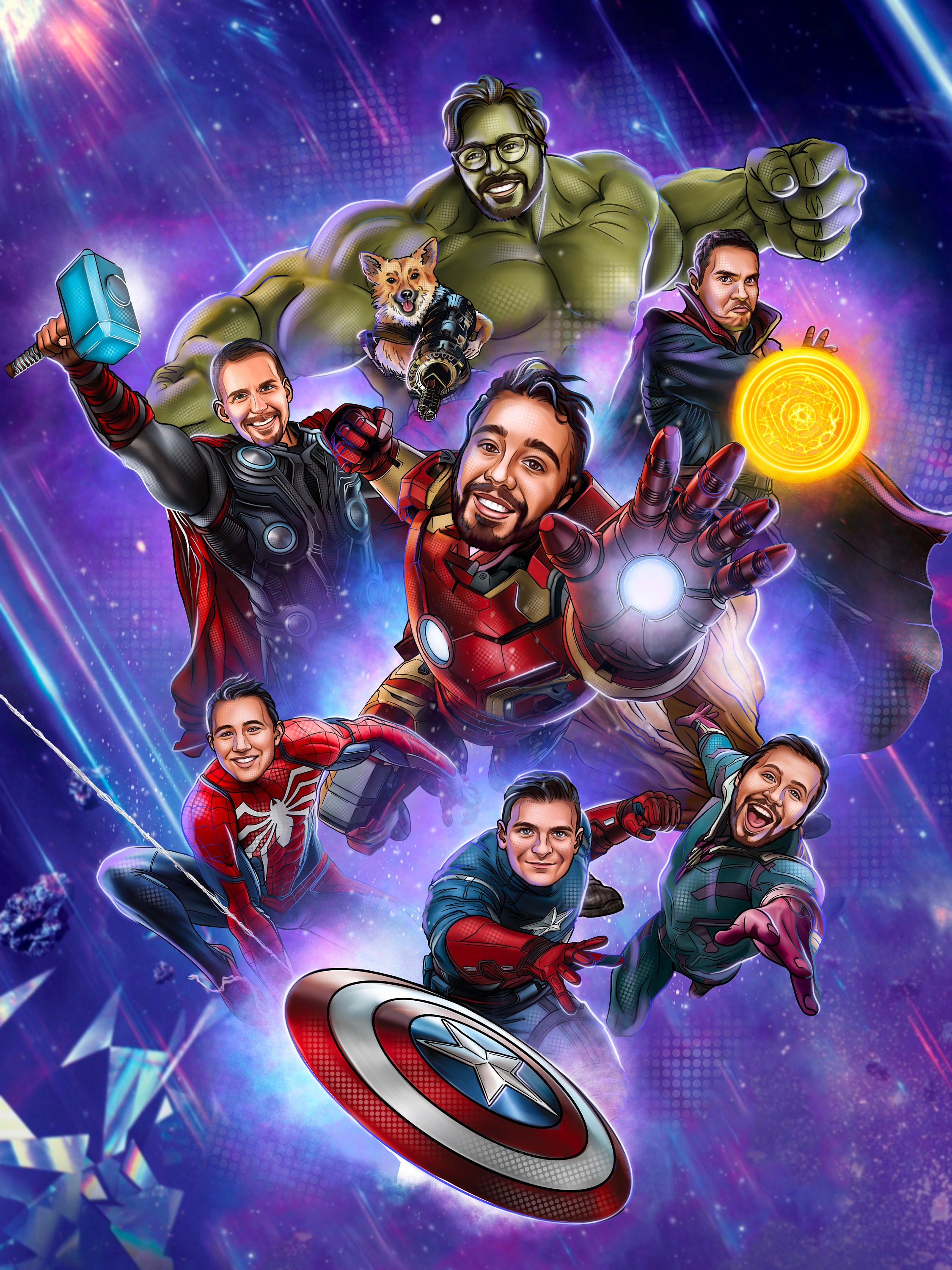 Captain Drawing Custom Captain Illustration Couple Custom Drawing ...