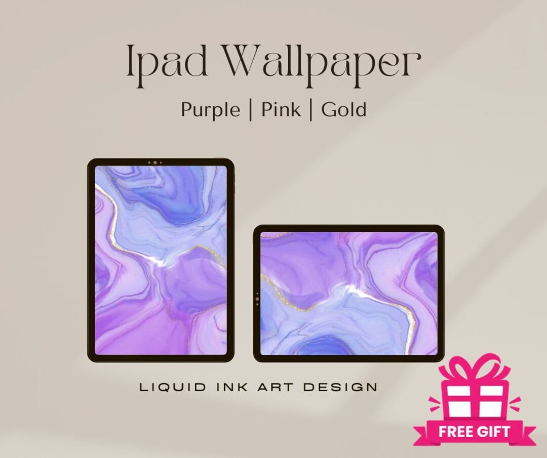 Liquid Ink iPad Wallpaper With Free Gift Aesthetic iPad - Etsy