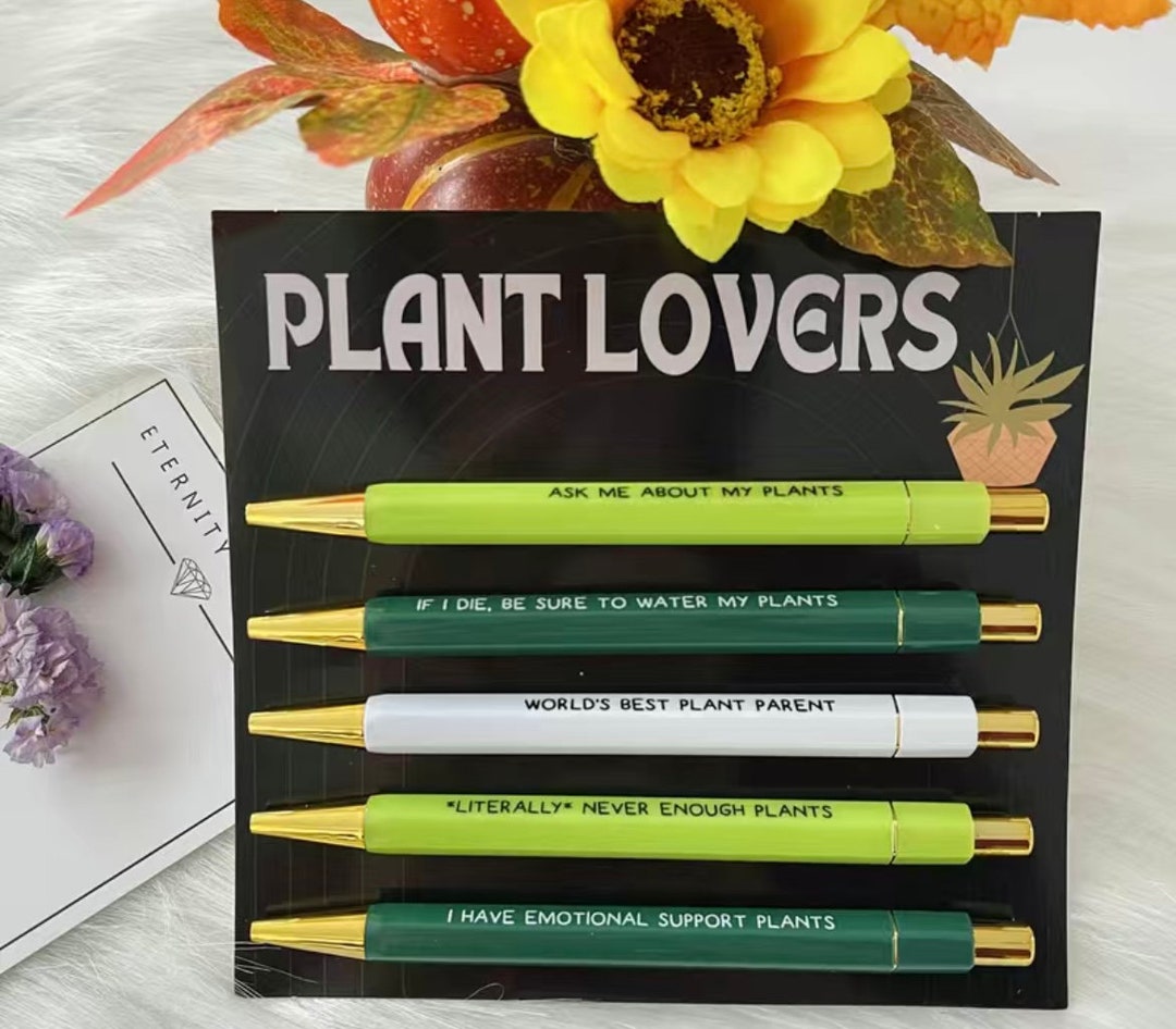 Set of Plant Lover Pens | Plants | Pens - Etsy
