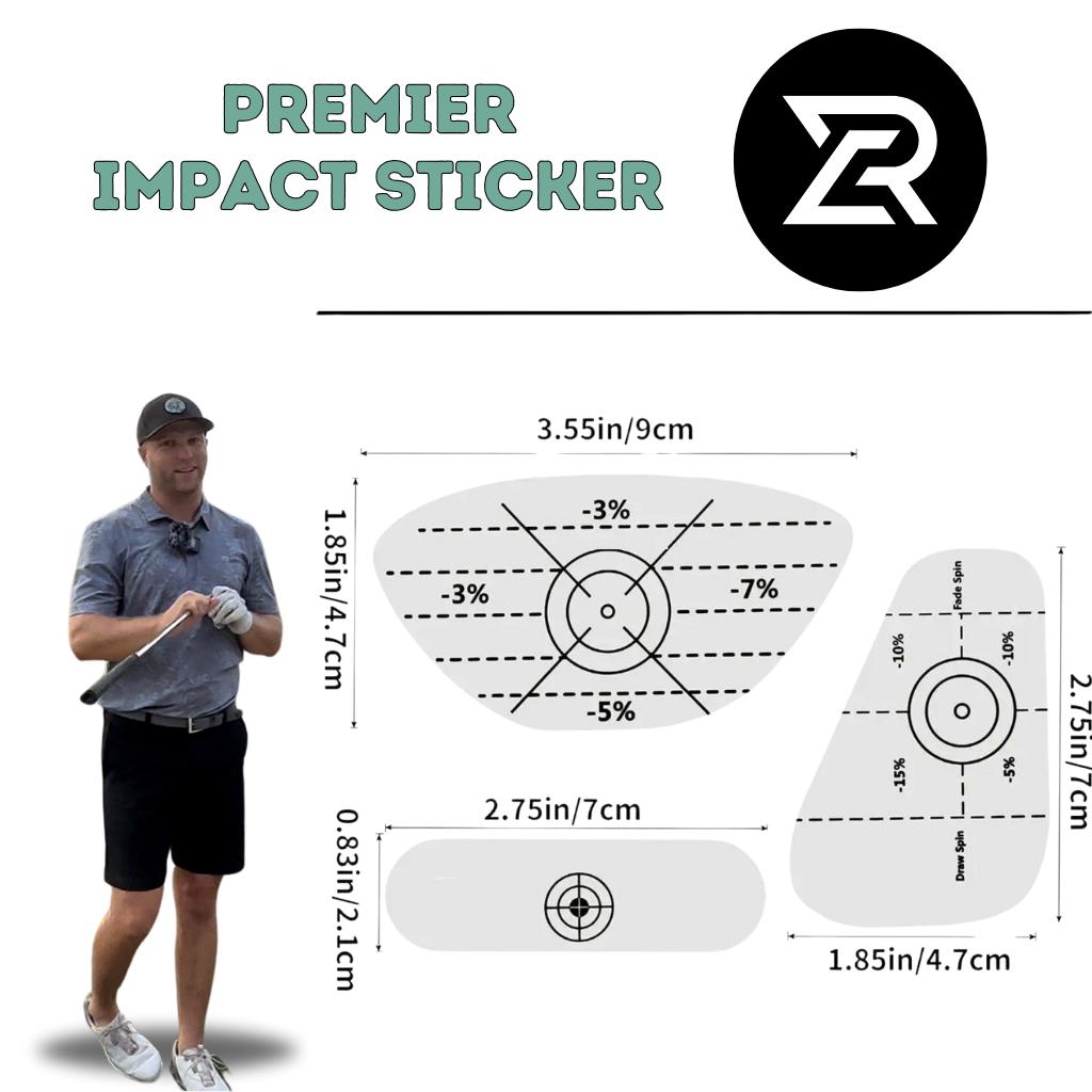 Golf Impact Stickers - High-resolution Strike Stickers for Iron, Wood ...