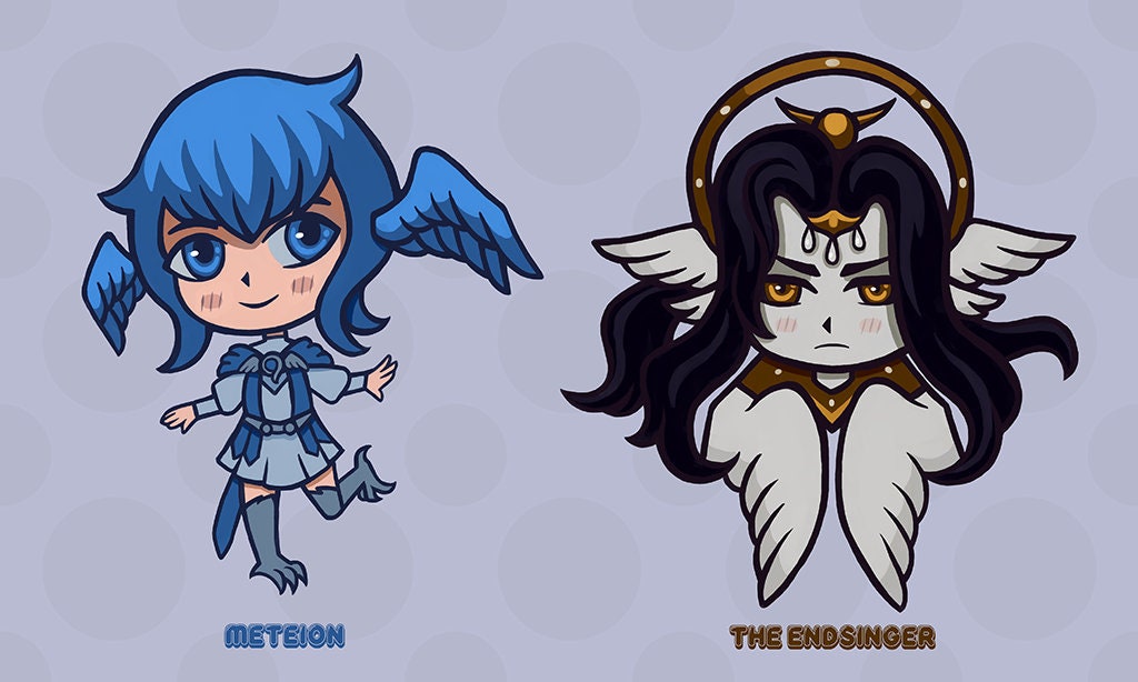 FFXIV Meteion & Endsinger 2.5 Vinyl Stickers - Etsy